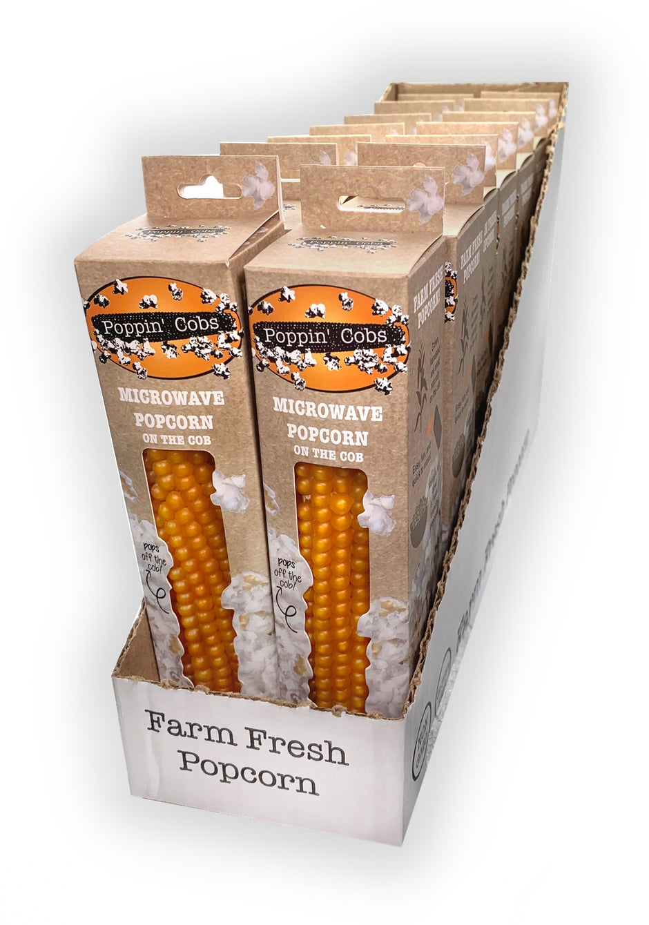 Popcorn on the Cob - Poppin' Cobs Microwave Popcorn, Non-GMO – Poppin Cobs