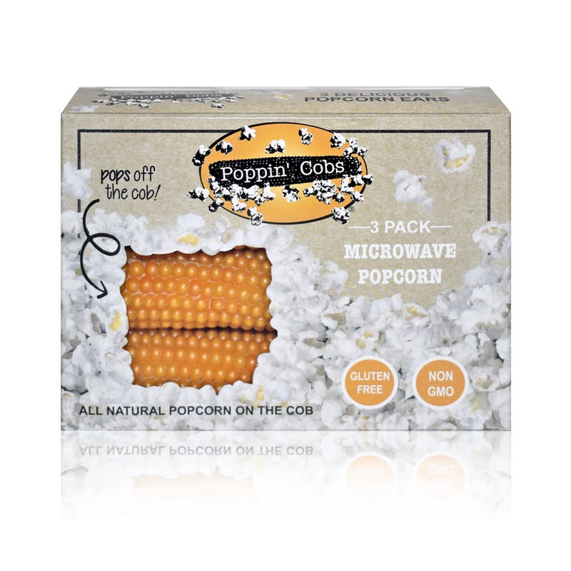 Popcorn on the Cob - Poppin' Cobs Microwave Popcorn, Non-GMO – Poppin Cobs